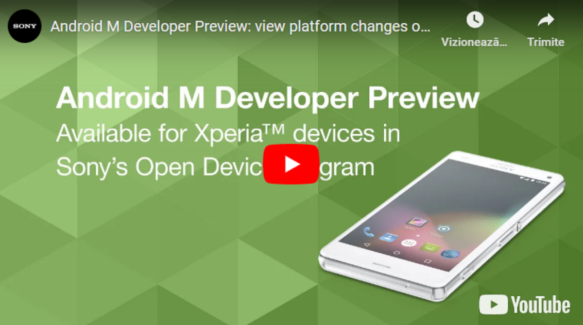 Updated: Android M Developer Preview available for Xperia™ devices in Sony’s Open Device program ...