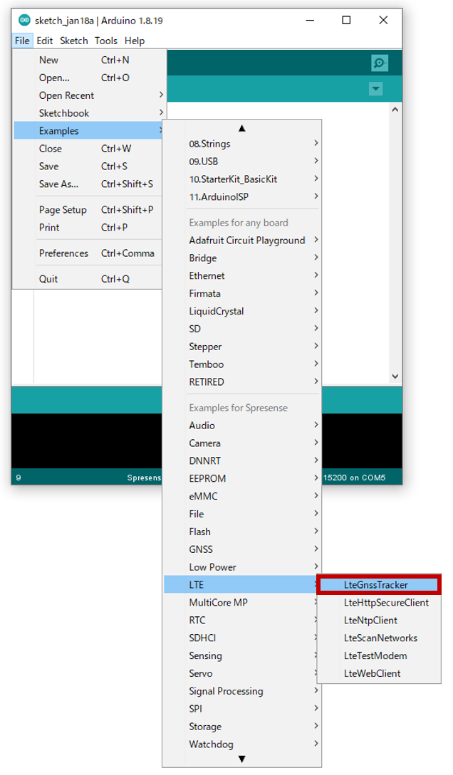 Spresense Arduino Examples & Tutorials